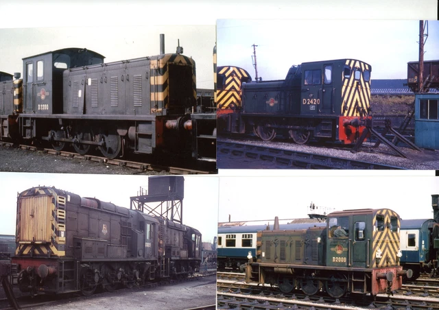 19 6 X 4 colour pictures of green PRE-TOPS BR diesel shunter locos £11. ...
