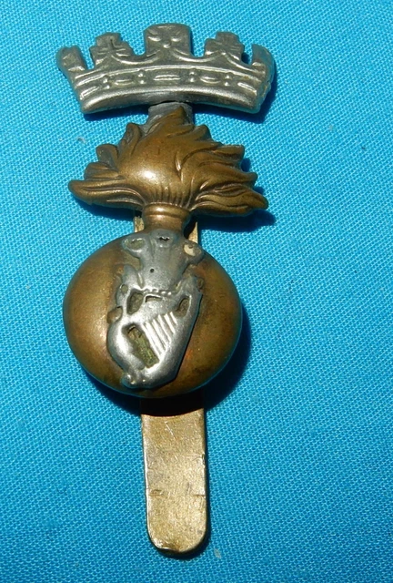 WW2 ERA ROYAL Irish Fusiliers Military Cap Badge World War Ii - Bi ...