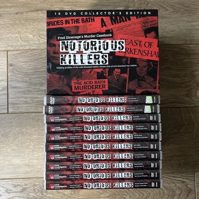 NOTORIOUS KILLERS FRED Dinenage's Murder Casebook DVD Box Set ...