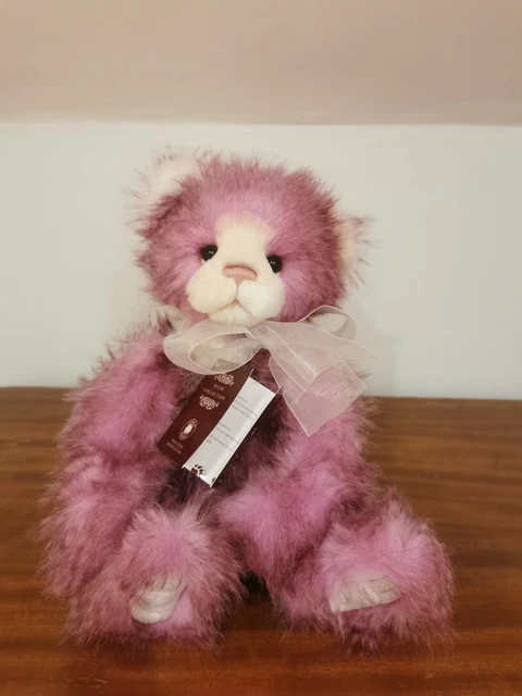 CHARLIE BEARS 2022 Shortcake Soft Teddy Bear Pink Plush Cuddly NEW With ...