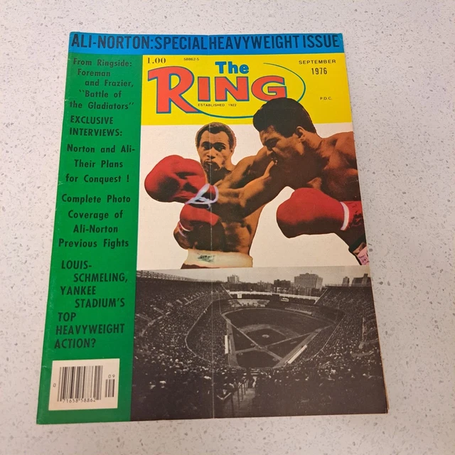 THE RING BOXING MAGAZINE -SEPTEMBER 1976,ALI-NORTON: SPECIAL ...