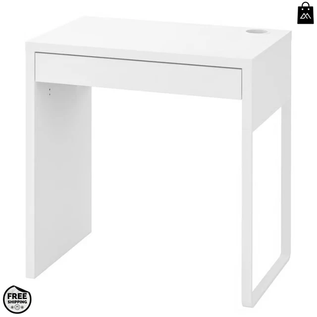 IKEA MICKE DESK White 73x50cm Small Computer Table Study Workstation ...