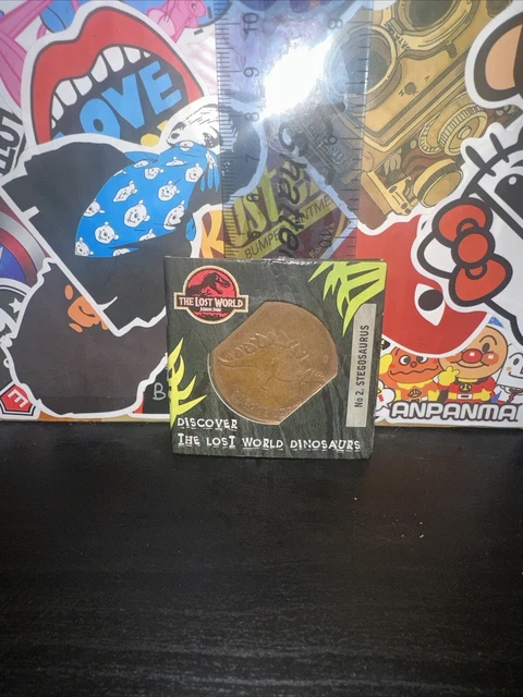 TETLEY THE LOST World Jurassic Park Coin No 2 Stegosaurus Dinosaur £5. ...