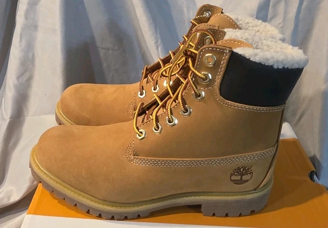 TIMBERLAND PREMIUM 6& WP Warm-Lined Boot Wheat Men Size 7.5 NWB Defects ...