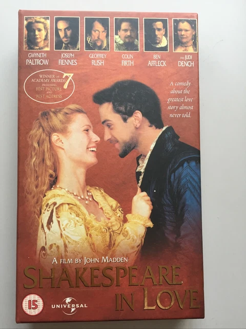 SHAKESPEARE IN LOVE VHS Tape : Collectors Boxed Edition £3.84 - PicClick UK
