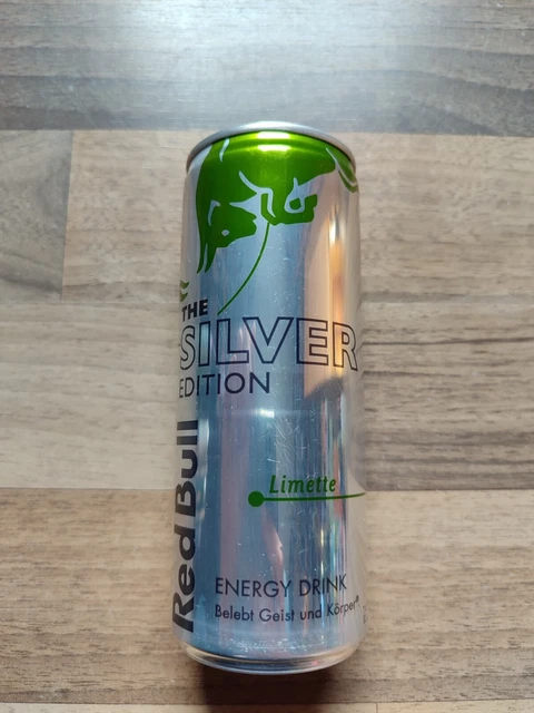 RED BULL SILVER Edition Lime 1 Energy Drink Can Full 250ml Can AT 09 £ ...