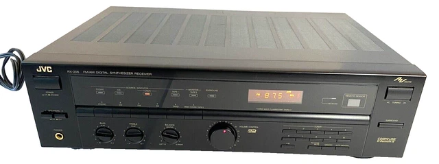 JVC RX-206BK FM/AM Digital Synthesizer Stereo Receiver With Remote ...