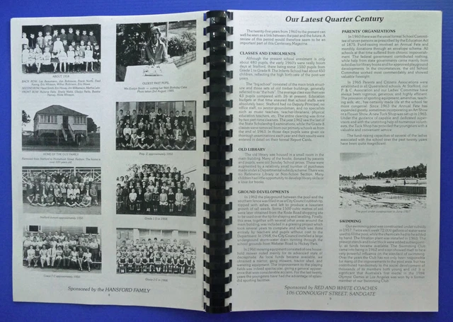 STAFFORD STATE SCHOOL 1886-1986 Family History Local Brisbane 1985 ...