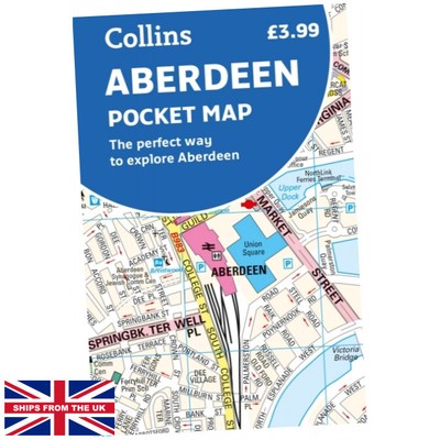 ABERDEEN POCKET MAP - Collins Maps (Sheet map, folded) - The Perfect Way to E... £4.99 - PicClick UK