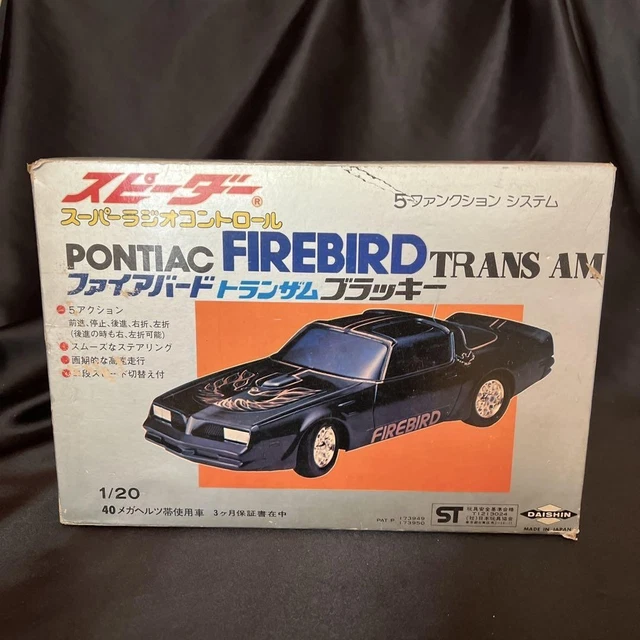 FIREBIRD TRANS AM Blacky Rc Car Daishin Showa Retro Radio Control ...