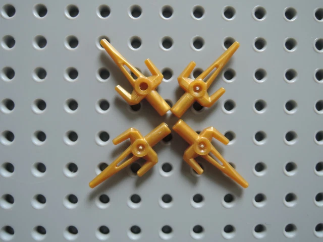 LEGO 4 X Ninjago Waffen Dolch Klinge Messer Sai 98139 perlgold ...