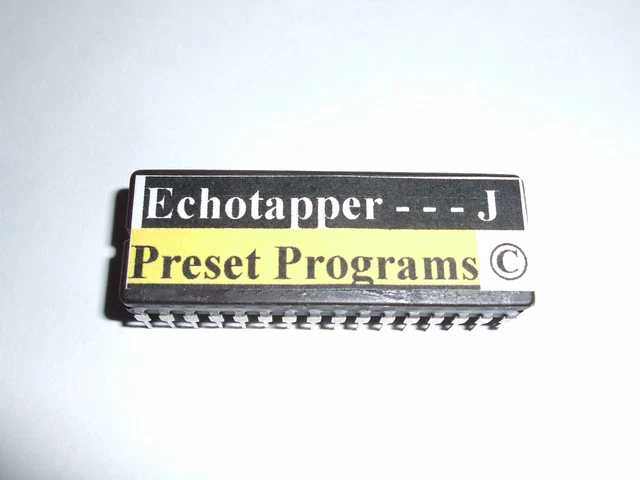 ALESIS QUADRAVERB 2 'ECHOTAPPER J' 100 SHADOWS PRESETS EPROM ...