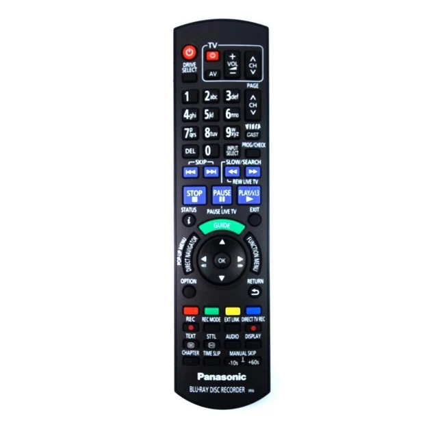 100% GENUINE PANASONIC Blu-Ray Player Remote Control REPLACES ...
