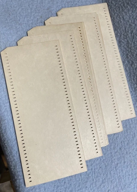 VINTAGE UNIVAC COMPUTER Punch Cards, Blank On Both Sides (QTY 50) $10. ...