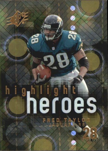 2000 SPX HIGHLIGHT Heroes Jacksonville Jaguars carte football #HH1 Fred ...