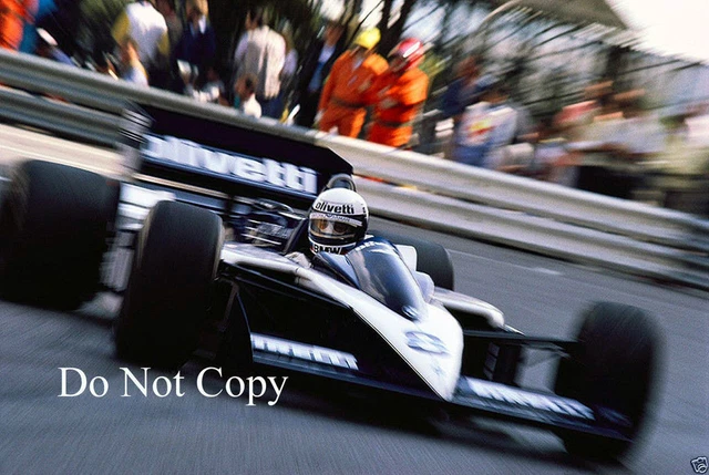 ELIO DE ANGELIS Brabham F1 Monaco GP 1986 Photograph 3 £4.00 - PicClick UK