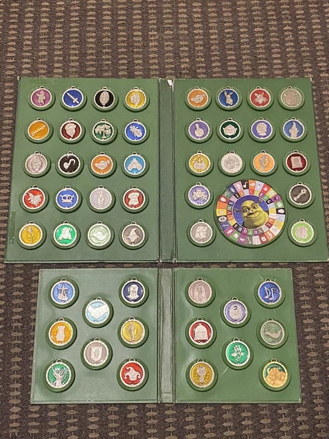SHREK MEDALLIONS X 52 2008 With Cases Collection VERY RARE Set ...