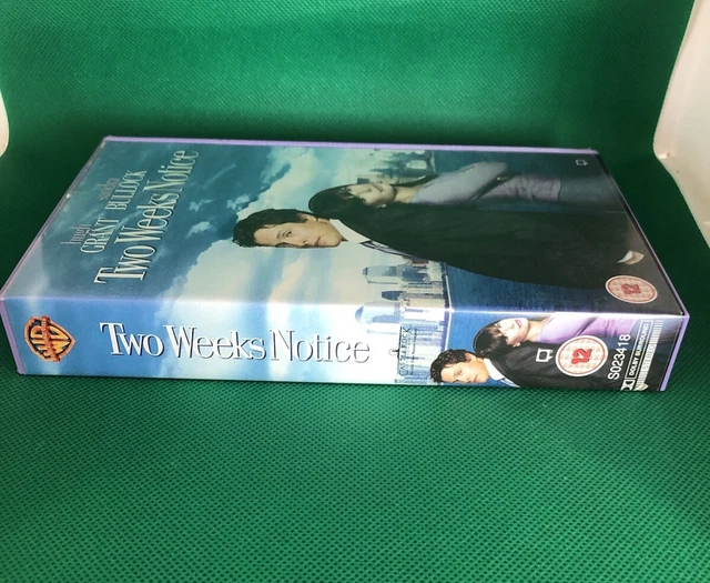 VHS TAPE TWO WEEKS NOTICE 2002 Cert 12 SEE PHOTOS £8.50 - PicClick UK