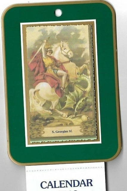 TRADITIONAL 4&X 5 1/2" BOARD CALENDAR w. 2025 TAB:SAINT GEORGE ...