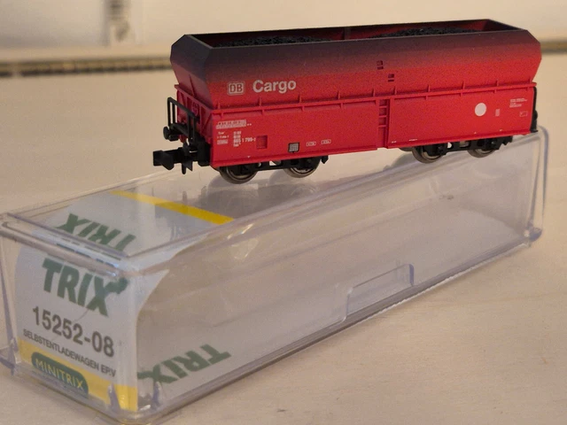 MINITRIX 15252-08 SELBSTENTLADEWAGEN Erz-Wagen Fals 175 DB Cargo ...