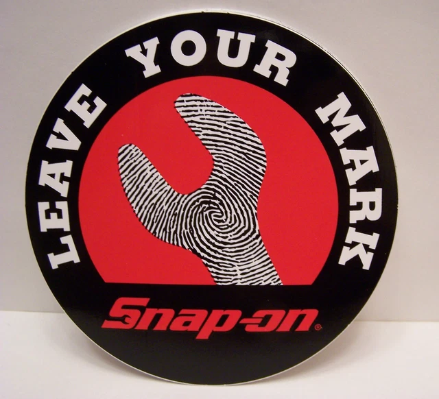 **NEW** SNAP ON Tools Leave Your Mark Decal Sticker $13.99 - PicClick CA