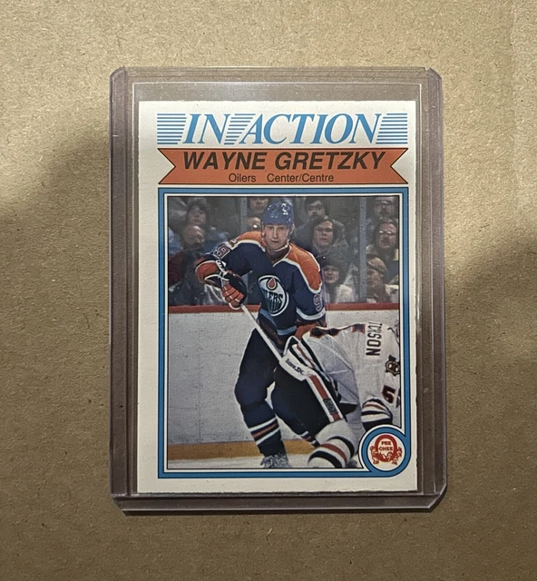 HOCKEY LNH EDMONTON Oilers Wayne Gretzky O-Pee-Chee 1982 en action 107 COMME NEUF RARE EUR 77,63 ...