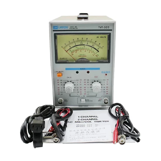 DUAL CHANNEL MILLIVOLT Meter Dual Pin Millivolt Meter Measuring ...