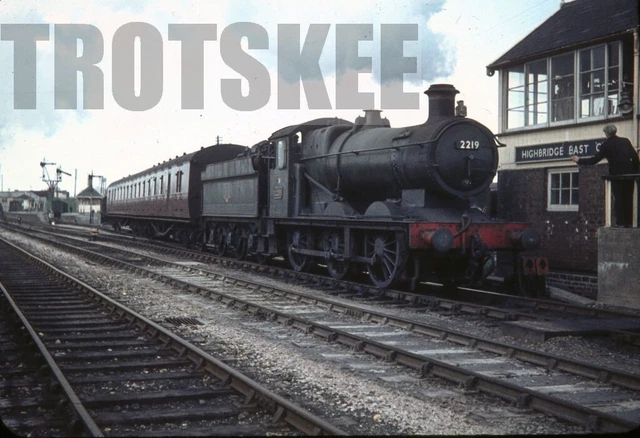 35MM SLIDE BR British Railways Steam Loco 2219 Class 2251 Highbridge ...