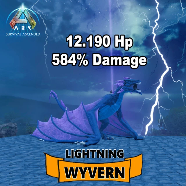 ARK SURVIVAL ASCENDED PC/PS5/XBOX - PVE ufficiale - Lightning Wyvern ...