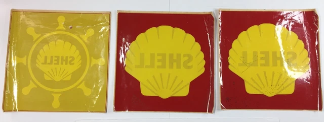 GENUINE VINTAGE SHELL FUEL 1960s/70s Era Decals GAS PETROL EUR 35,76 ...