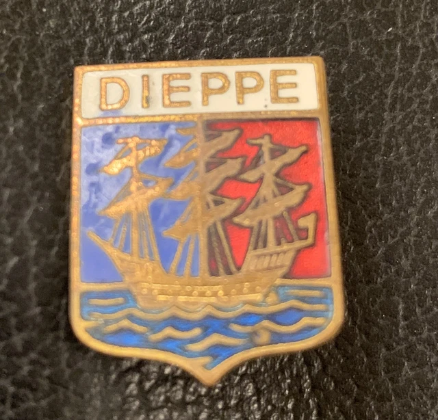 ANCIEN INSIGNE BADGE BLASON DIEPPE Emaillee EUR 14,50 - PicClick FR