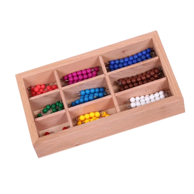 KIDS STRING BEADS Montessori Bead Box Montessori Math Bead Math Beads ...