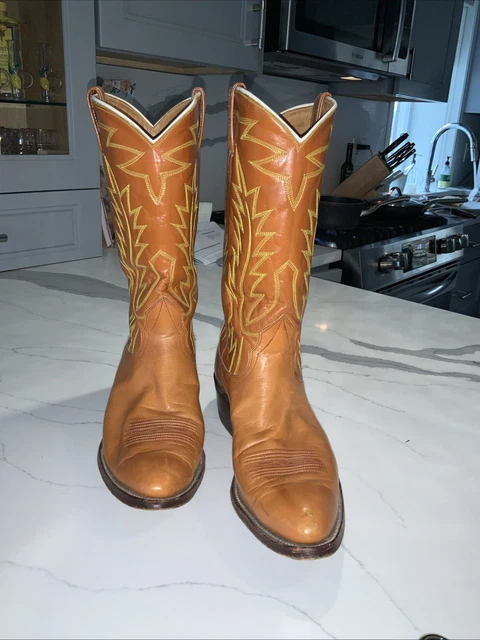 VINTAGE MEN'S NOCONA Rust Color Cowboy Boots Size 10.5D - Texas - Scuff ...