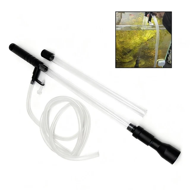 FISH TANK AQUARIUM Vacuum Syphon Cleaner Kit with Extension and Water ...