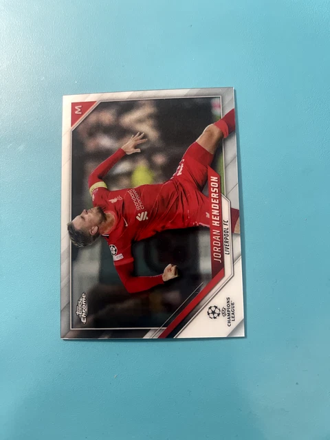 TOPPS CHROME 22 Champions League Jordan Henderson Liverpool FC - 1 ...