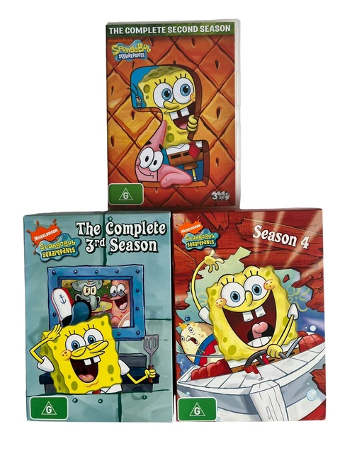 SPONGEBOB SQUAREPANTS - Complete Season Series 2 3 4 Region 4 DVD ...