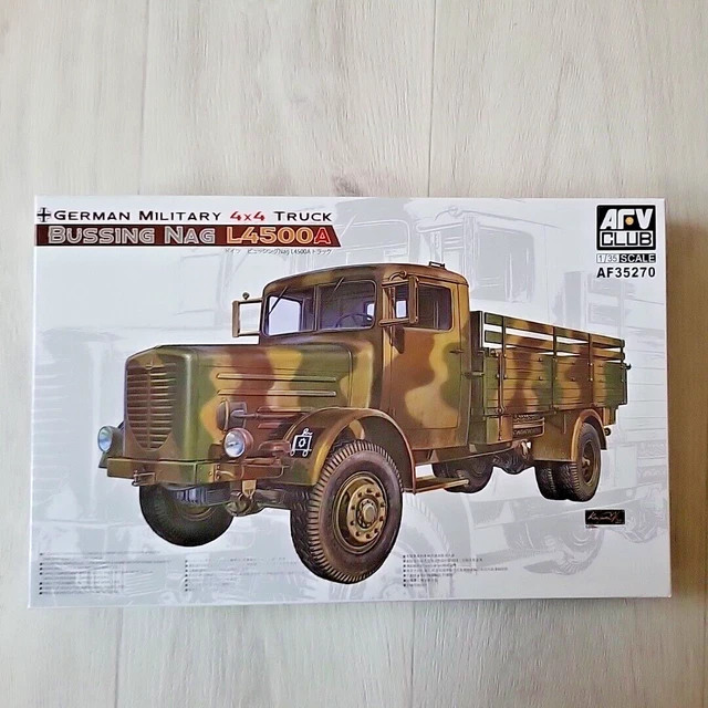 GERMAN MILITARY 4X4 Truck Bussing NAG L4500A, AFV Club scale model kit 1:35 EUR 55,00 - PicClick DE