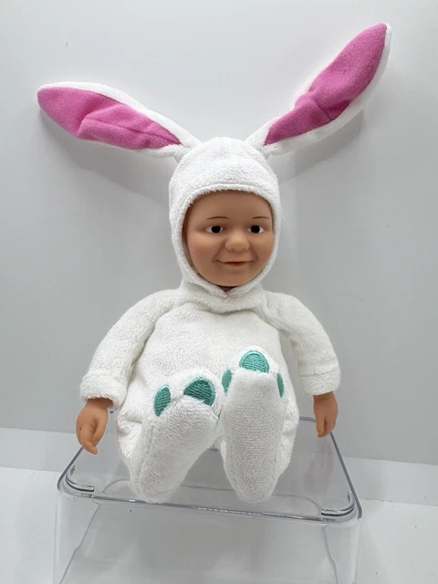 BABY JAKE BUNNY Doll Plush CBeebies 2011 *RARE* Toy Hard Head & Hands ...