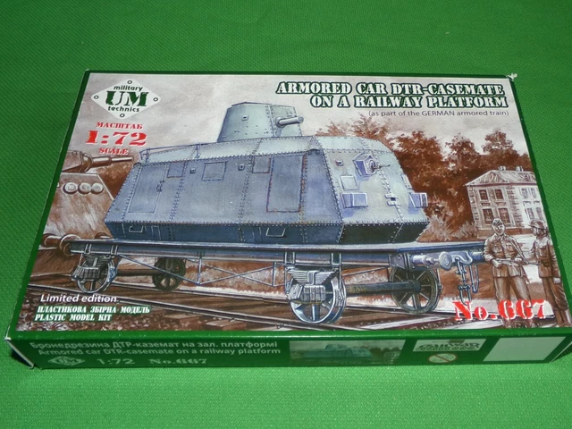 MILITARY UM TECHNICS WW2 Armored Car DTR 1:72 Plastic Kit No 667 £7.90 ...