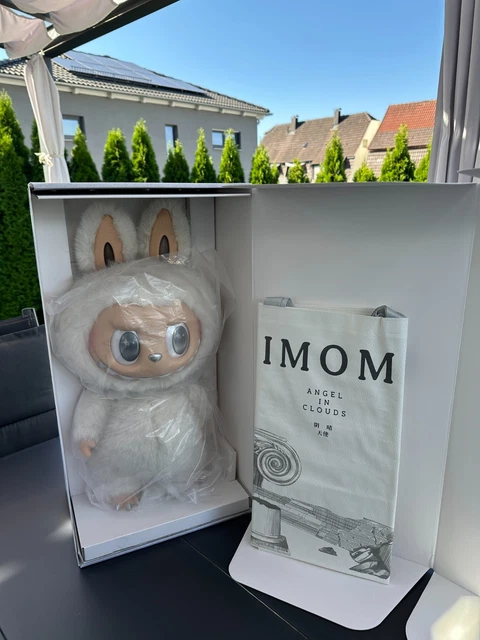 POPMART THE MONSTERS Labubu Zimomo Angel in Clouds Figur mit Tote Bag ...