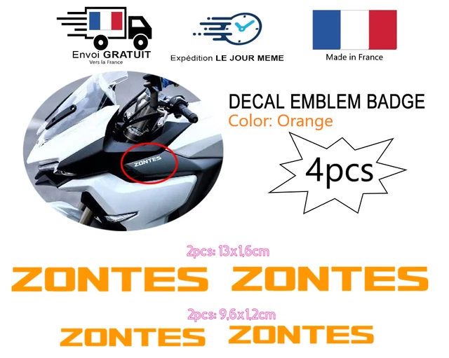 ZONTES LOGO VINYL Moto Decal Autocollant Stickers casque 125 scrambler ...