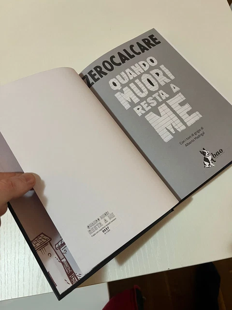 QUANDO MUORI RESTA A Me Variant Zerocalcare 537/3000 EUR 125,00 - PicClick IT