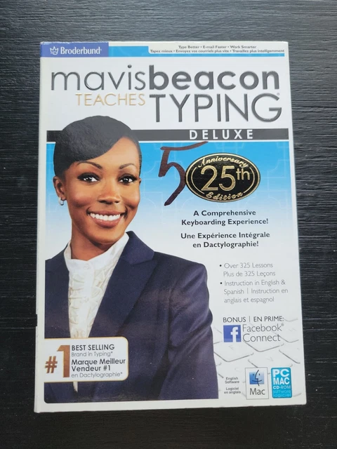 MAVIS BEACON TEACHES Typing Deluxe Version 20 PC CD-Rom Educational ...