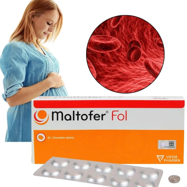 2 X MALTOFER Fol 30's Chewable Tablets For Pregnant Mothers & Iron ...
