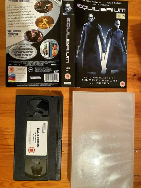 RARE BIG CASE VHS Video Equilibrium Christian Bale Ex Rental £8.52 - PicClick UK