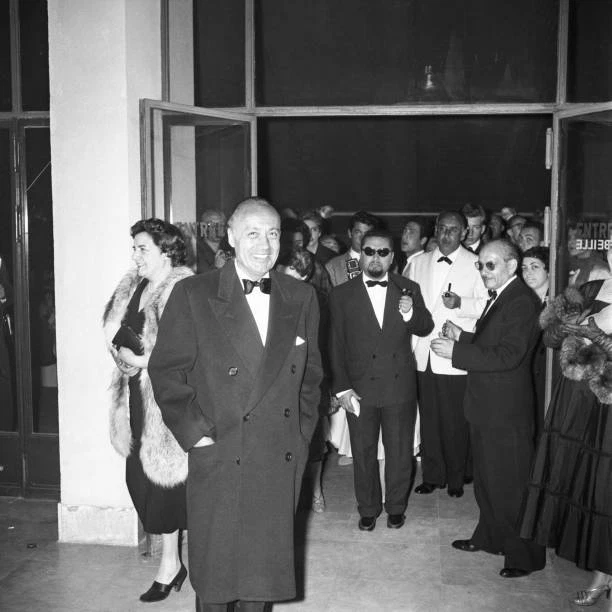FRENCH-AMERICAN ACTOR CHARLES Boyer at the Cannes Film Festival in- Old ...