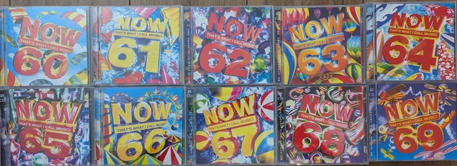 NOW THAT'S WHAT I Call Music! Vols. 60-69 Double CD £52.72 - PicClick UK