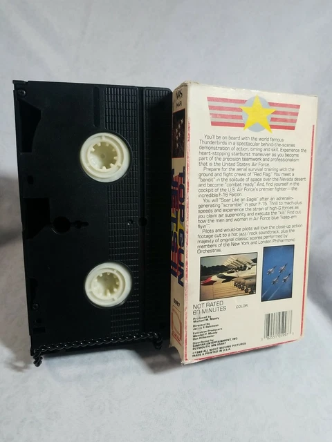 TOP GUN JETS 2 (VHS, 1988) HTF Simitar Entertainment Movie Vintage F-16 ...