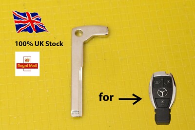 MERCEDES KEY BLADE HU64 blank W204 W212 W176 W246 A B C E class £4.60 ...