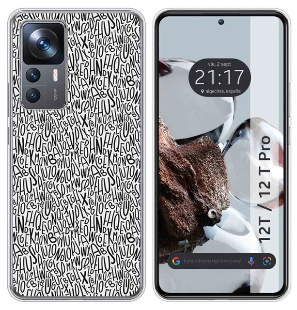 COQUE SILICONE POUR Xiaomi 12T/12T Pro 5G Design Lettres Dessins EUR 9 ...